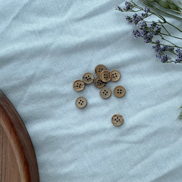 Tölur 10 mm Ljósar Tré – MeMe Knitting